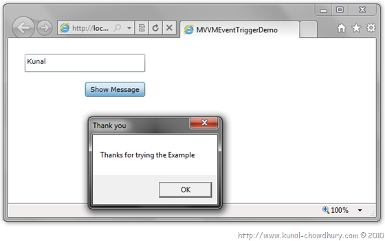 Using EventTrigger in XAML for MVVM – No Code Behind - CodeProject